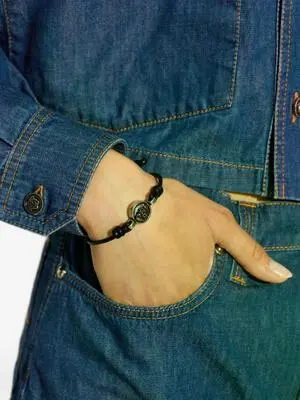 Versace Medusa Leather Bracelet