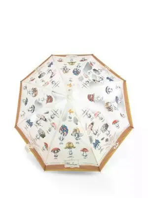 Moschino Mushroom-print Folding Umbrella - Neutrals