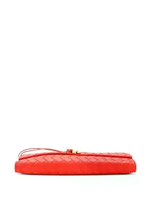 Bottega Veneta Andiamo Top Handle Clutch Bag - Orange