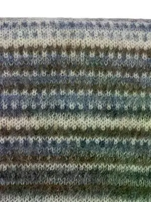 MARANT Mouna Fair Isle-knit Scarf - Blue