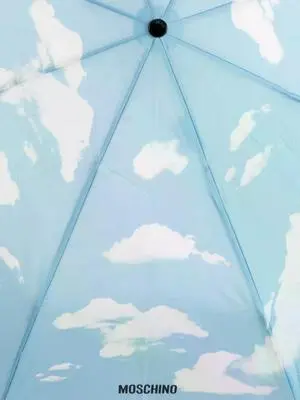 Moschino Cloud-print Folding Umbrella