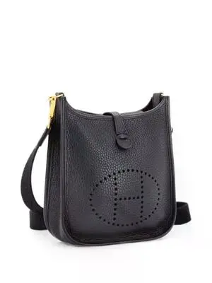 Hermès Evelyne Tpm Bag Gen Iii Clemence Crossbody Bag - Black