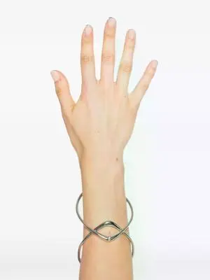 Patrizia Pepe Minimalist Crossover Bracelet - Silver