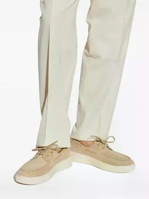 Bally Lift Suede Boat Shoes - Neutrals