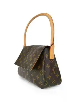 LOUIS VUITTON 2005 Monogram Mini Looping Shoulder Bag - Brown