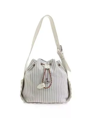VIVIENNE WESTWOOD Stacey Striped Tote Bag - Grey