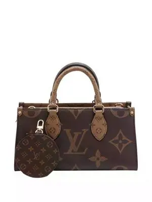 LOUIS VUITTON 2020-2026 Monogram Reverse Onthego East West Satchel - Brown