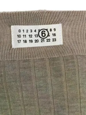MAISON MARGIELA Logo-patch Ribbed-knit Socks