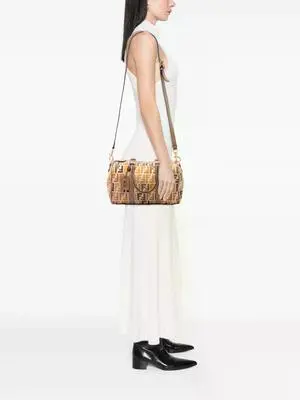Fendi 2000-2010 Zucca Canvas Selleria Satchel