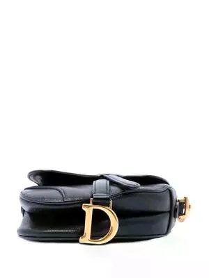 Dior 2021 Micro Goatskin Saddle Satchel - Black
