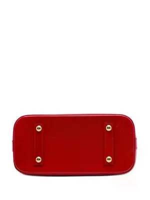 LOUIS VUITTON 2014 Monogram Vernis Alma Pm Handbag - Red