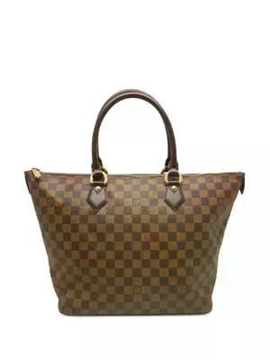 LOUIS VUITTON 2005 Damier Ebene Saleya Mm Tote Bag - Brown