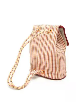 Hermès 2021-2026 Canvas Animaux Nattes Backpack