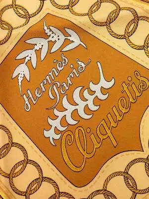 Hermès 1986-2011 Cliquetis Silk Scarf 90 Scarves