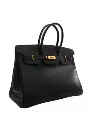Hermès 1997 Togo Birkin Retourne 35 Handbag - Black
