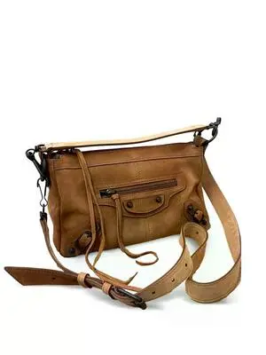 Balenciaga Le City Moto Shoulder Bag - Brown