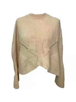ISABEL MARANT VINTAGE Lace-up Back Sweater - Neutrals