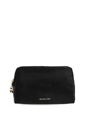Michael Kors Logo-plaque Cosmetic Bag - Black