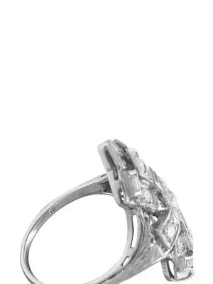 LB EXCLUSIVE Art Deco Diamond And Sapphire Ring