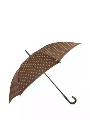 Moschino Monogram-print Umbrella - Brown