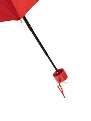 Moschino Logo-print Folding Umbrella - Red