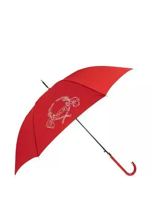 Moschino Logo-print Curved-handle Umbrella