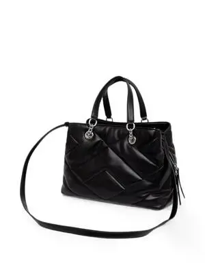 Armani Exchange Quilted Logo-plaque Tote Bag