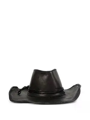 ANN DEMEULEMEESTER Grained-leather Cowboy Hat