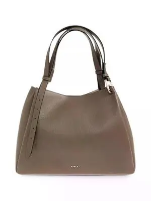 Furla Nuvola Grained Leather Tote Bag - Brown