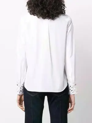 Chloé Pointelle Collar Button-up Shirt