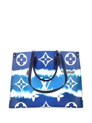 LOUIS VUITTON Onthego Limited Edition Escale Monogram Giant Gm Tote Bag - Blue