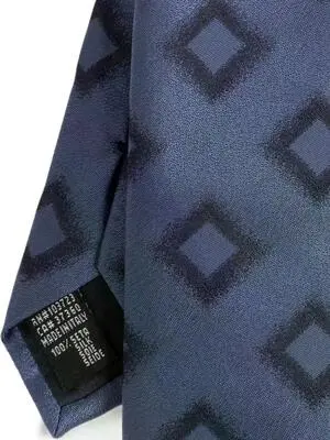 Giorgio Armani Geometric-print Tie