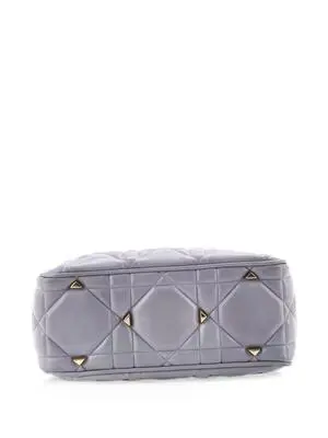 Dior Lady 95.22 Bag Cannage Embossed Leather Small Crossbody Bag - Grey