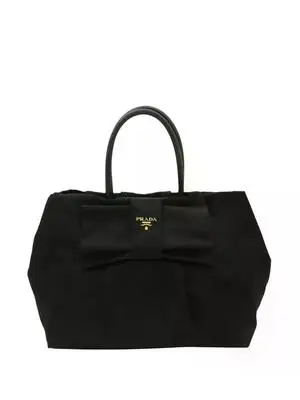 Prada 2000-2013 Tessuto Fiocco Bow Tote Bag