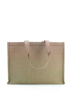 Celine Cabas Thais Fabric With Leather Large Tote Bag