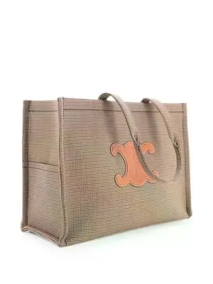 Celine Cabas Thais Fabric With Leather Large Tote Bag