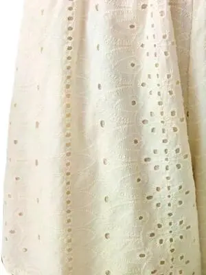 VICOLO Broderie-anglaise Elasticated-waist Shorts