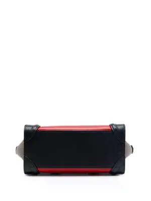 Celine Tricolor Leather Luggage Tote Satchel - Multicolour