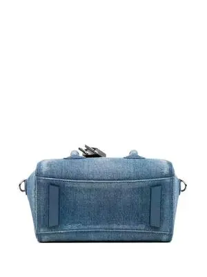 Givenchy 2024 Mini Denim Antigona Lock Bag Satchel