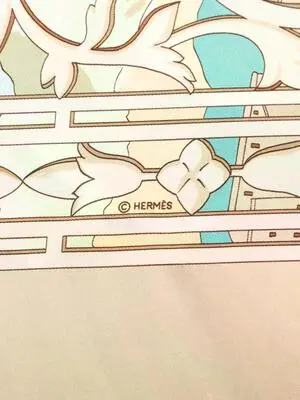 Hermès 2000-2026 Le Fleuve Sacre Silk Scarf 90 Scarves