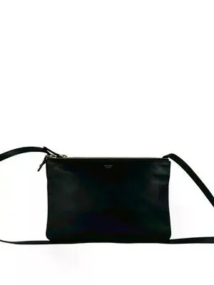 Celine 2015 Small Lambskin Trio Crossbody Bag - Black