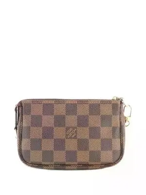 LOUIS VUITTON Pochette Accessoires Damier Mini Clutch Bag