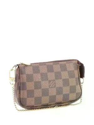 LOUIS VUITTON Pochette Accessoires Damier Mini Clutch Bag
