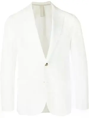Eleventy Classic Fitted Blazer - White