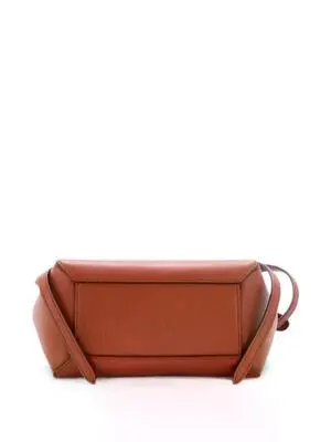 Celine Belt Bag Textured Leather Nano Shoulder Bag - Brown