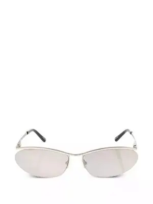 Attico X Linda Farrow Charlotte Geometric-frame Sunglasses - Silver