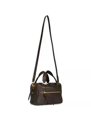 Jérôme Dreyfuss Mini Lucky Bowling Zip Tote Bag - Brown
