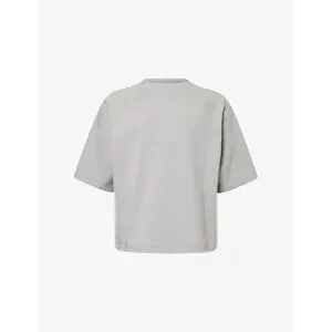SEVENTH Boxy-fit Dropped-shoulder Cotton T-shirt - Cloud