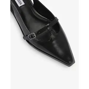 Steve Madden Synergy Mary-jane Leather Sling-back Flats
