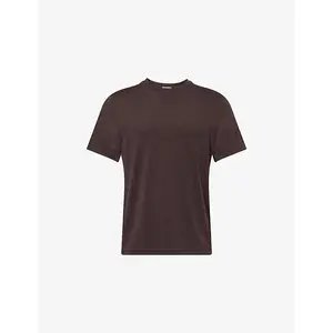 FRAME Crewneck Cotton T-shirt - Deep Brown
